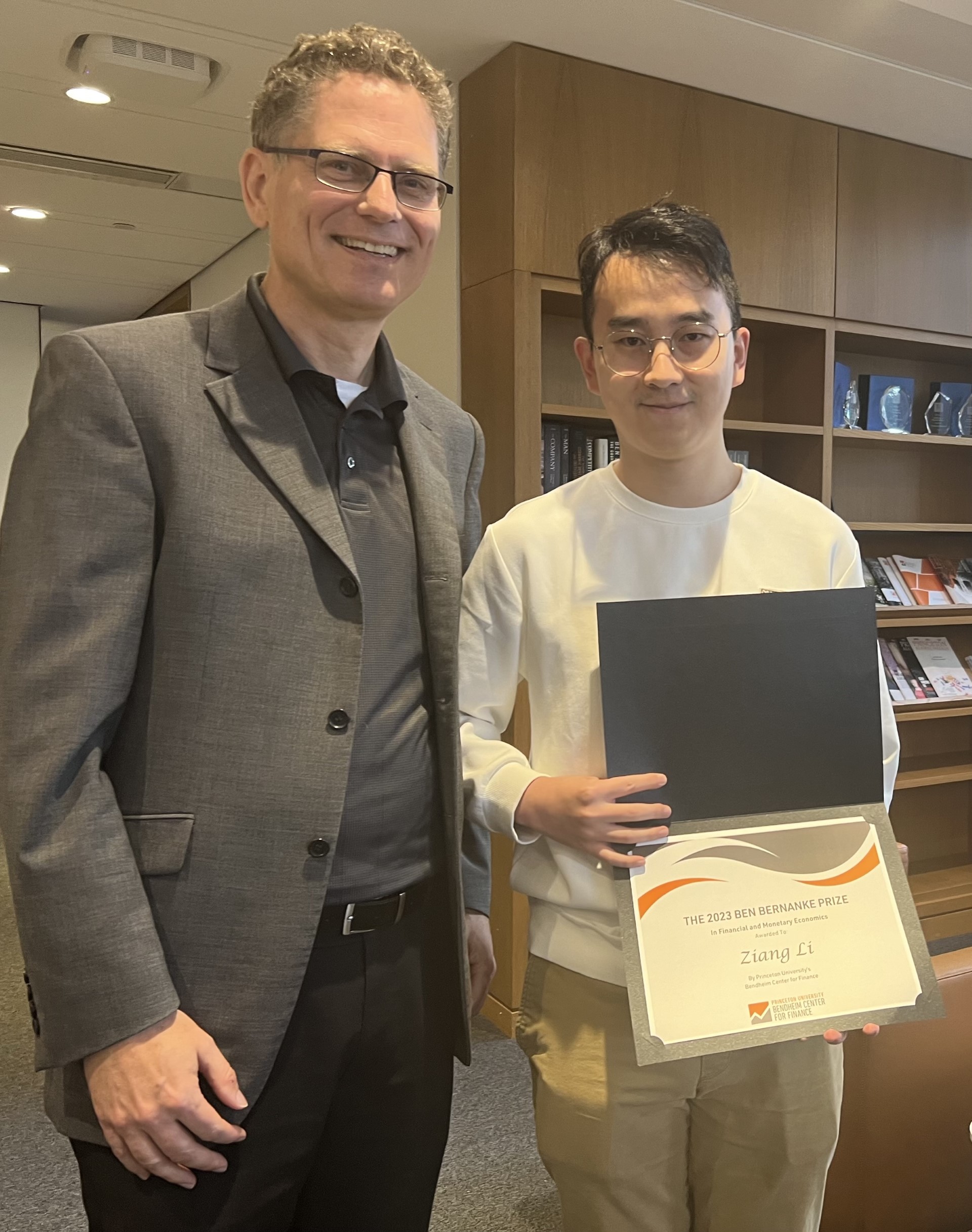 2023 Ben Bernanke Prize Winner: Ziang Li - Bendheim Center for Finance